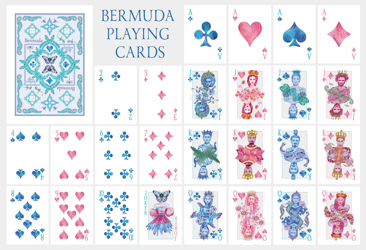 Bermuda Playing Cards – Indigo Song