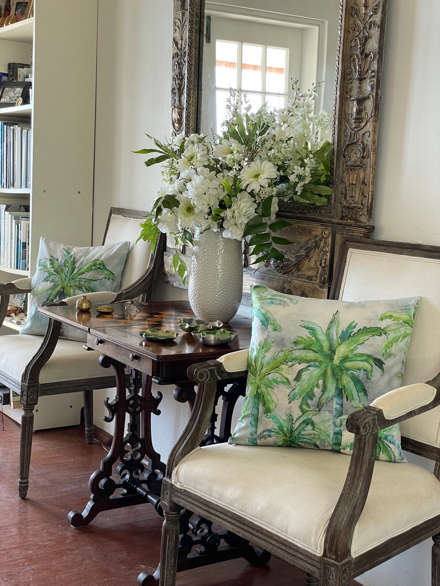 Cushion Cover - Heart of Palms - Moss – Indigo Song